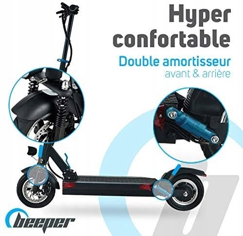 HULAJNOGA ELEKTRYCZNA BEEPER MAX 500W ZASIĘG 90 KM